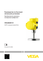 VEGA VEGABAR 81 HART and accumulator pack - Quick setup guide - инструкции