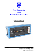 Time Electronics 1040 Resistance Decade Box - инструкции