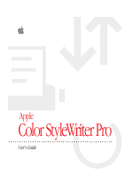 Apple Color StyleWriter Pro - инструкции