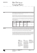 USG RED TOP Gauging Plaster - инструкции