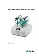 Metrohm 893 Professional Biodiesel Rancimat - инструкции