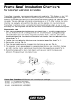 Bio-Rad Microseal® 'B' Adhesive Seals, Optical - инструкции