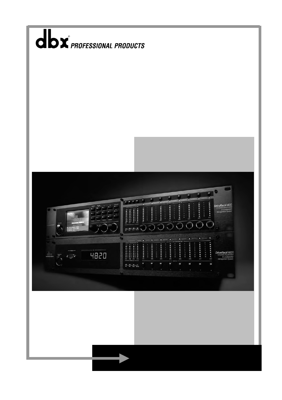 Инструкция по эксплуатации dbx dr4800 | 88 страниц | Также для: dr4820 ...